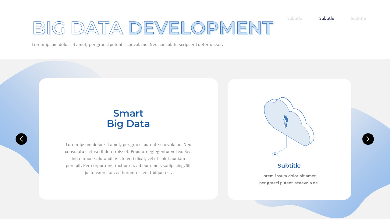 Smart Big Data pitch deck template