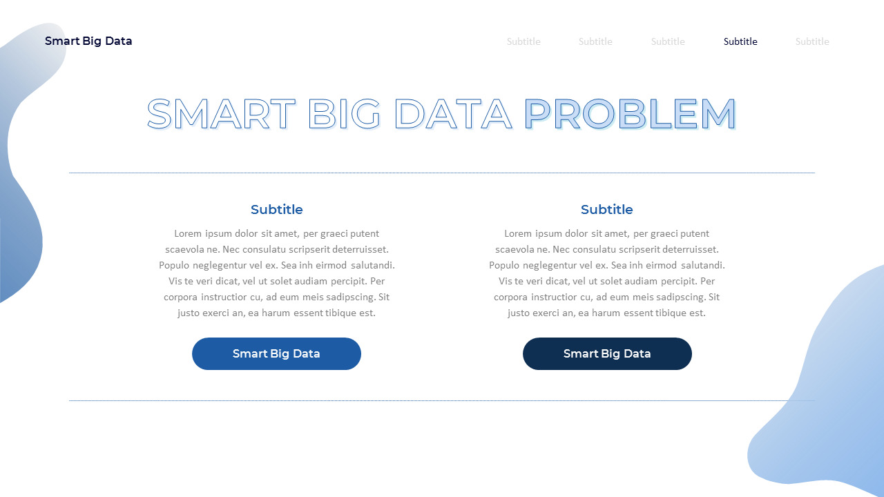 Smart Big Data pitch deck template