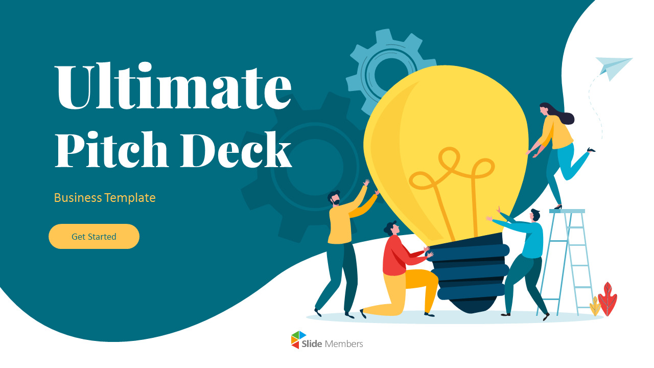 Ultimate Business Pitch Deck powerpoint template design