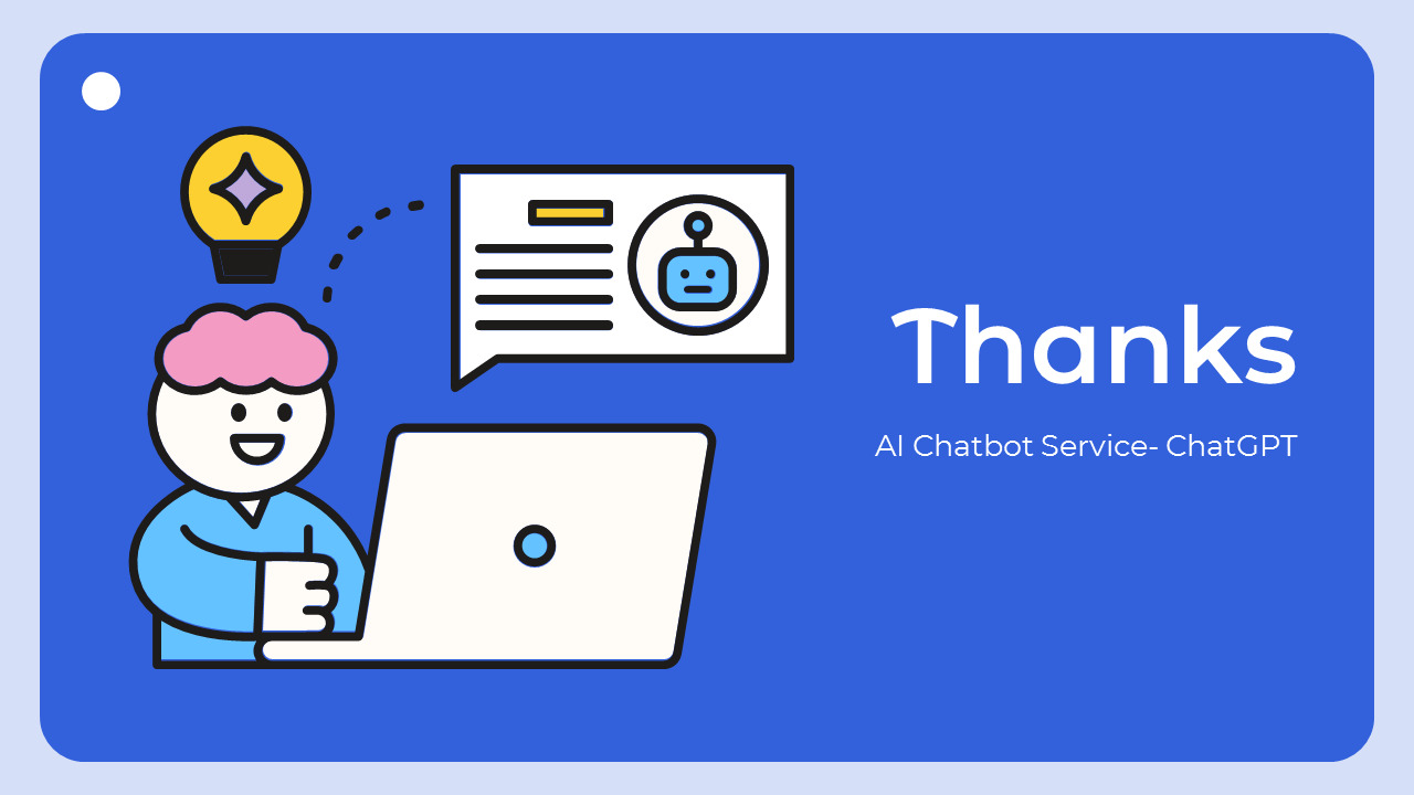 AI Chatbot Service startup investor presentation ppt