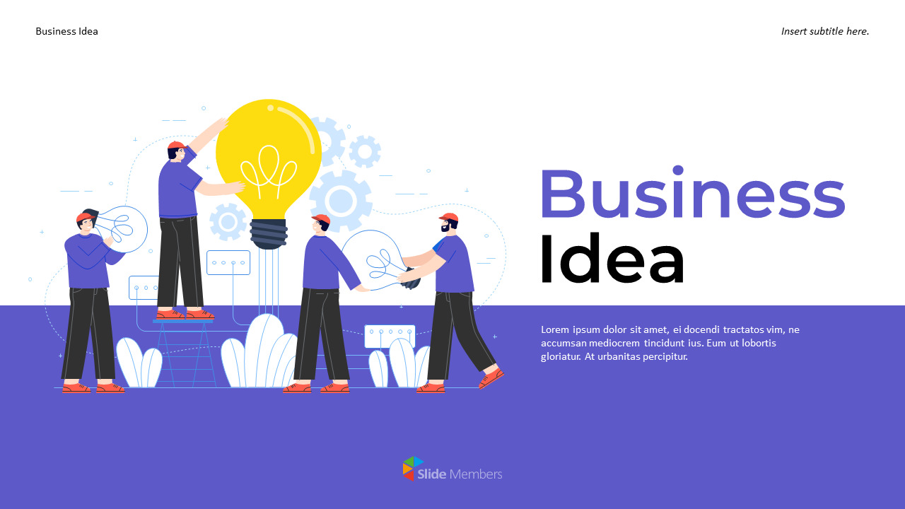 Business Idea Simple Slides Templates