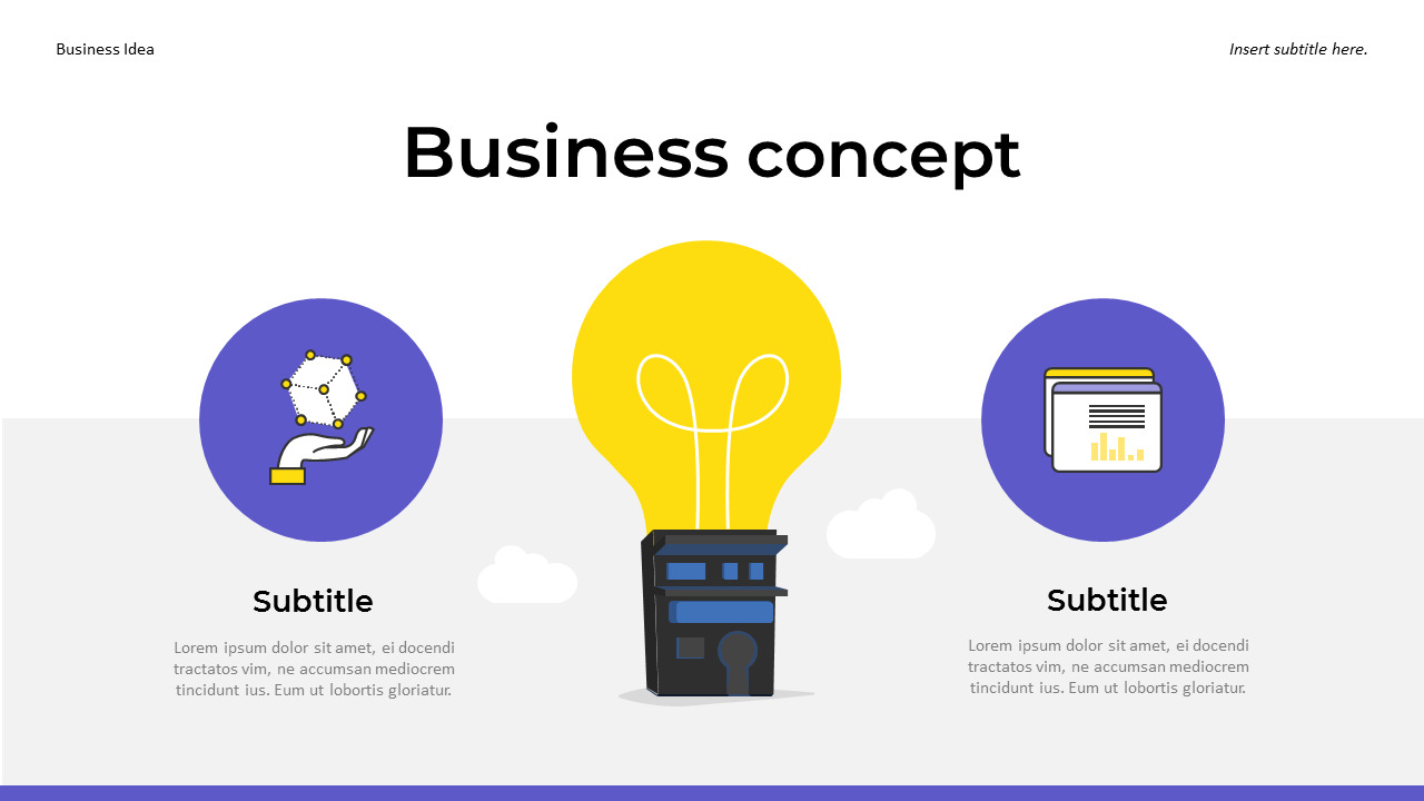 Business Idea Simple Slides Templates