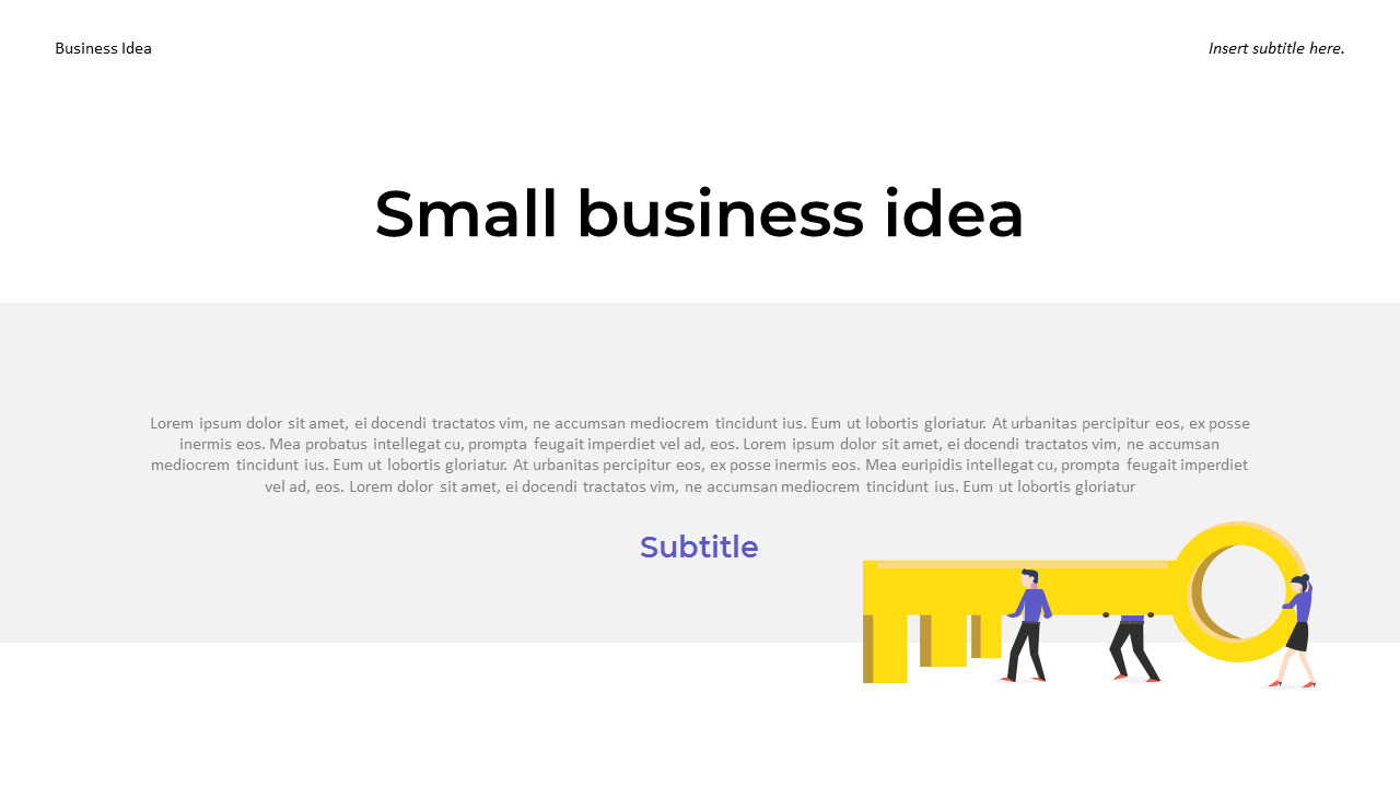 Business Idea Simple Slides Templates