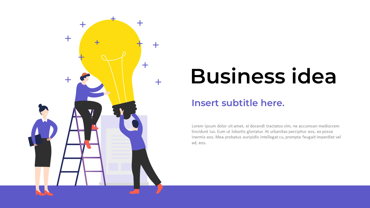 Business Idea Simple Slides Templates