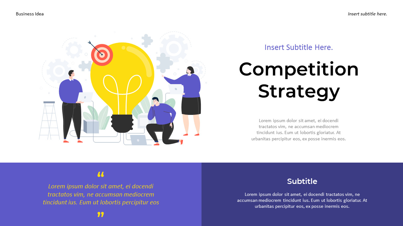 Business Idea Simple Slides Templates