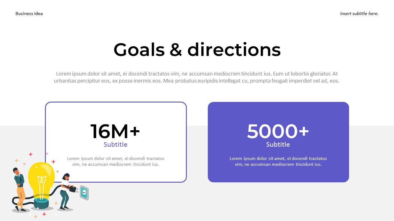 Business Idea Simple Slides Templates