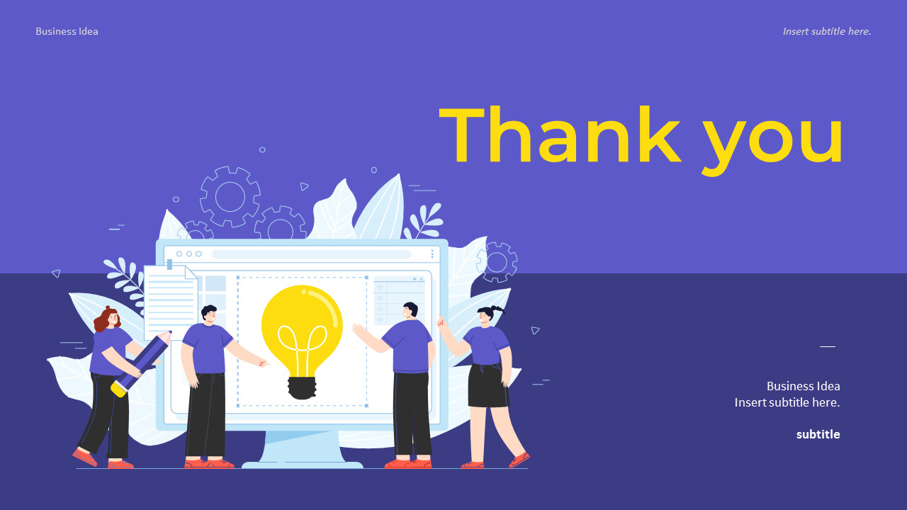 Business Idea Simple Slides Templates