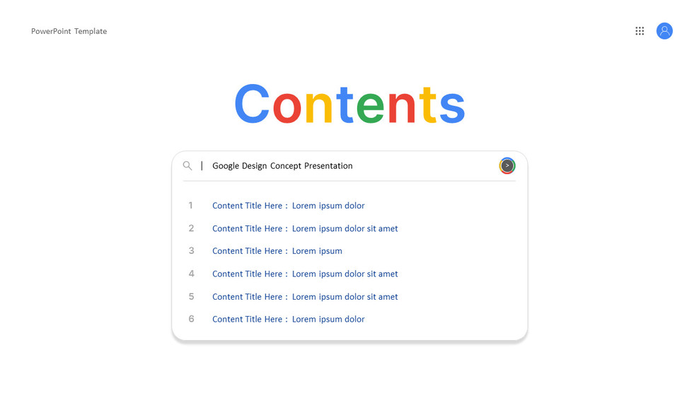 Google Design Concept Project Product Pitch Presentation Template