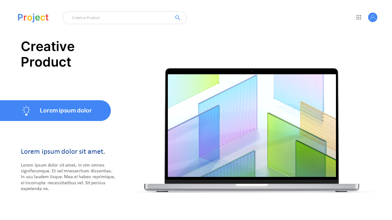Google Design Concept Project Product Pitch Presentation Template
