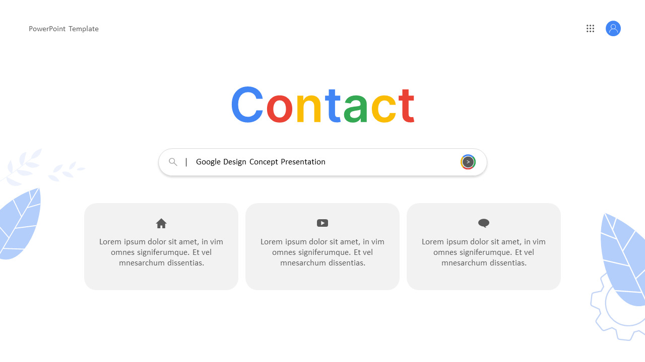 Google Design Concept Project Product Pitch Presentation Template