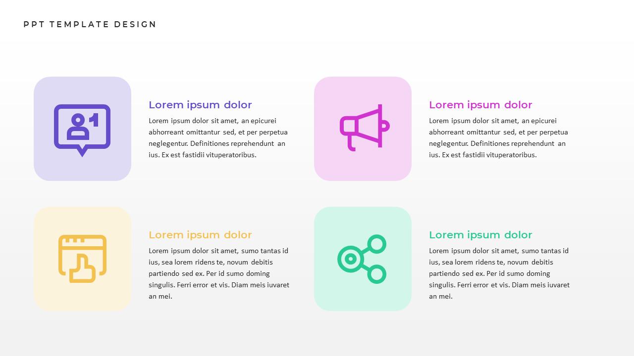 Influencer design presentation template