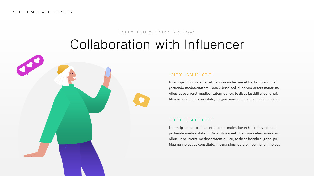 Influencer Google Presentation Slides