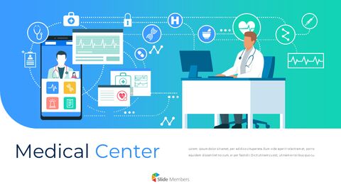 Medical Center company profile ppt template
