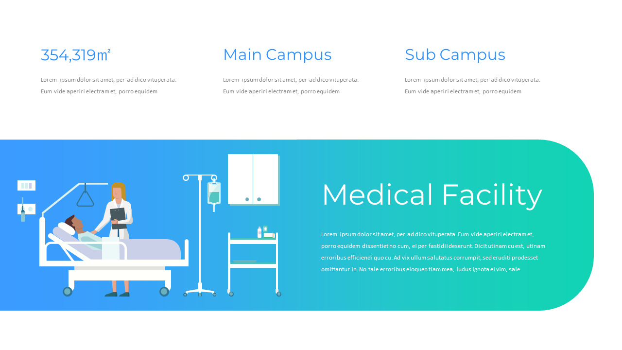 Medical Center company profile ppt template
