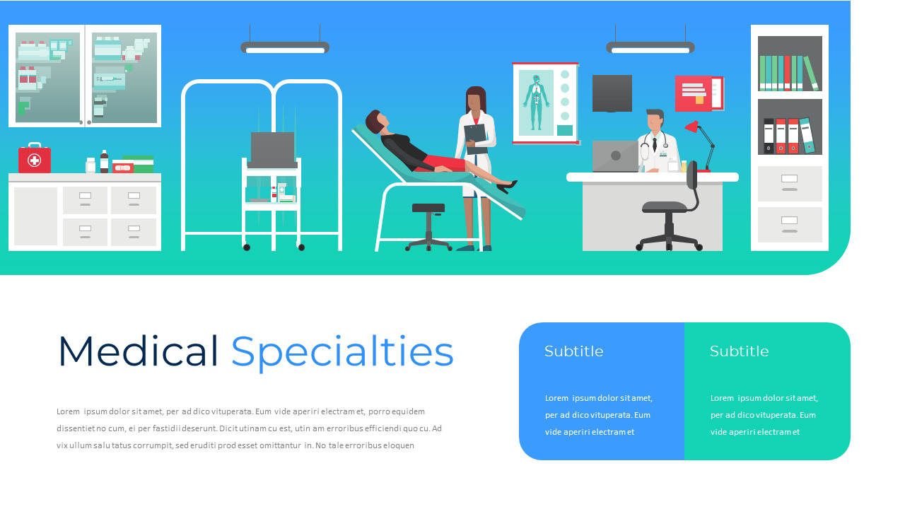 Medical Center company profile ppt template