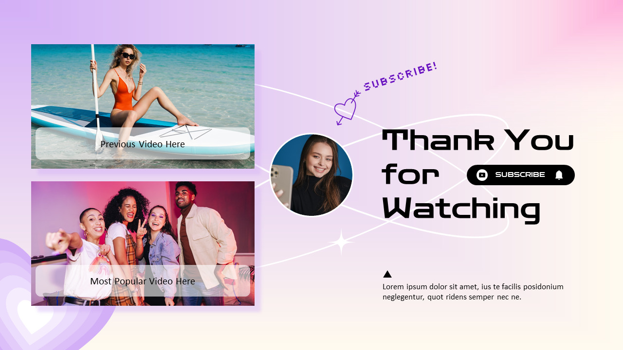 Youtube Channel Art Kit presentation slide design