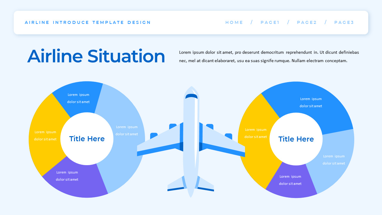 Airline business presentation template