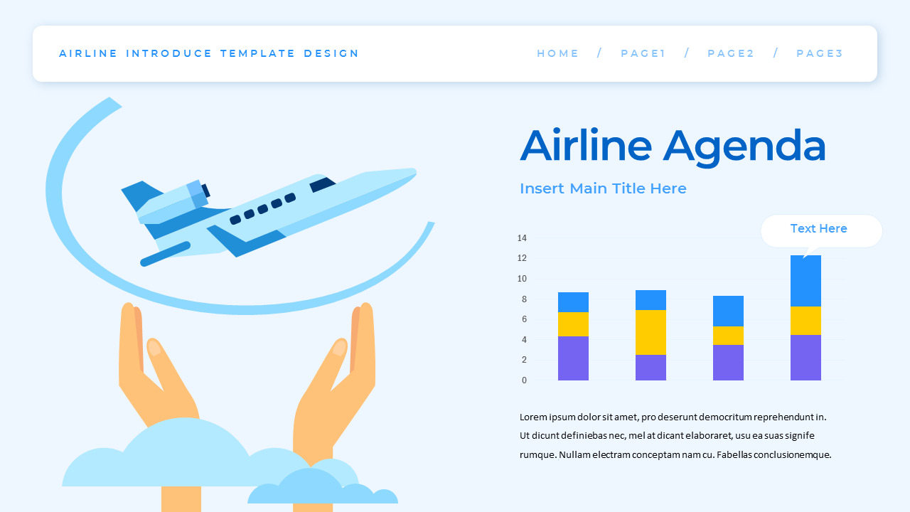 Airline business presentation template