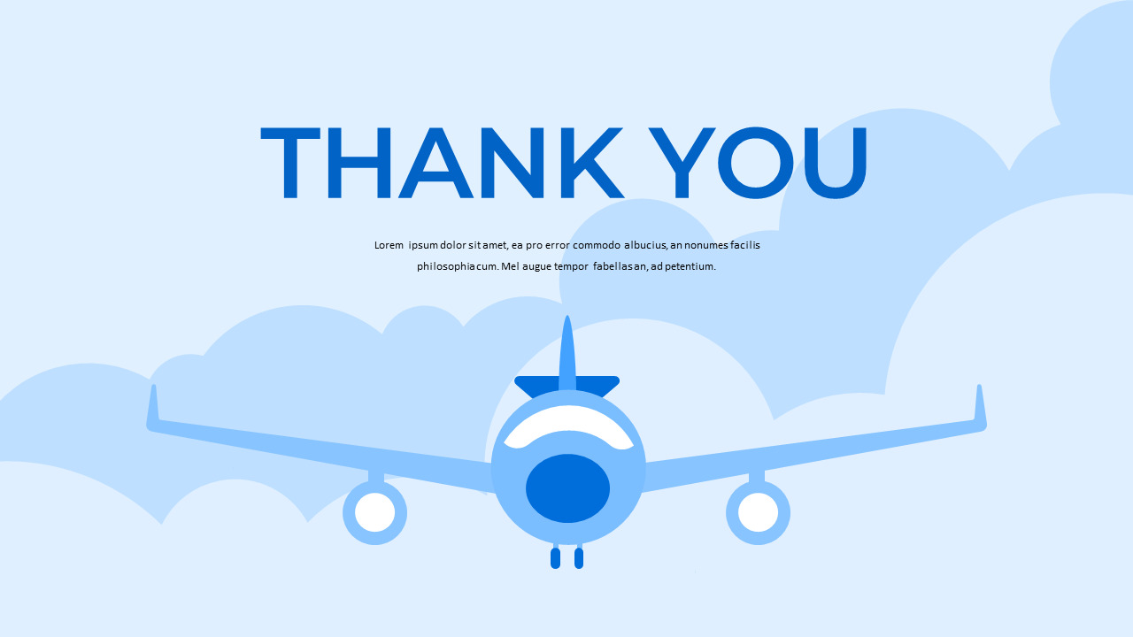 Airline business presentation template