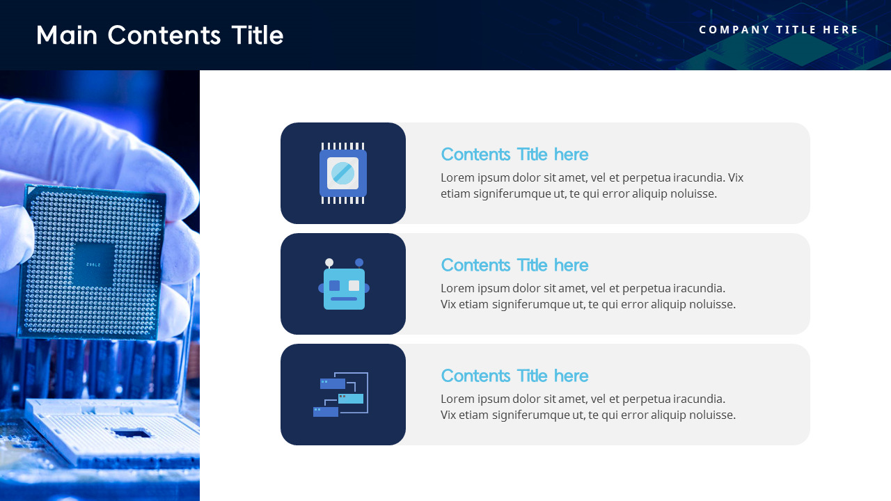 Semiconductor Technology animated powerpoint slides