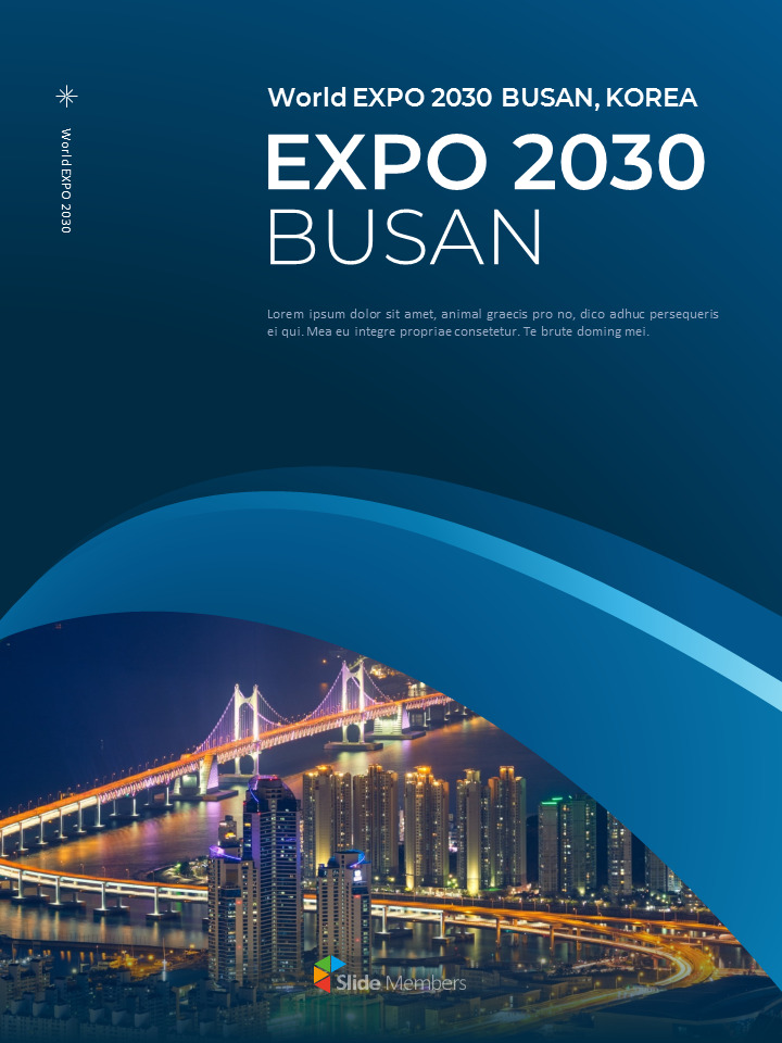 World EXPO 2030 BUSAN, KOREA presentation slide design