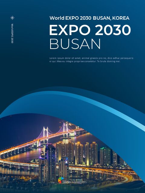 World EXPO 2030 BUSAN, KOREA presentation slide design