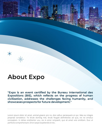 World EXPO 2030 BUSAN, KOREA presentation slide design