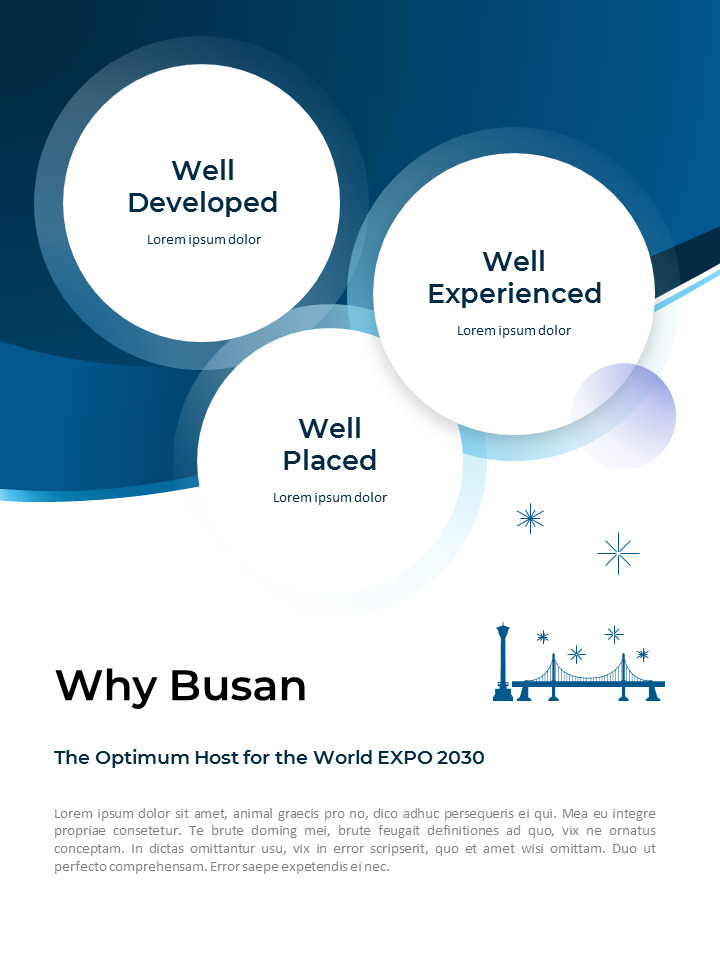 World EXPO 2030 BUSAN, KOREA presentation slide design