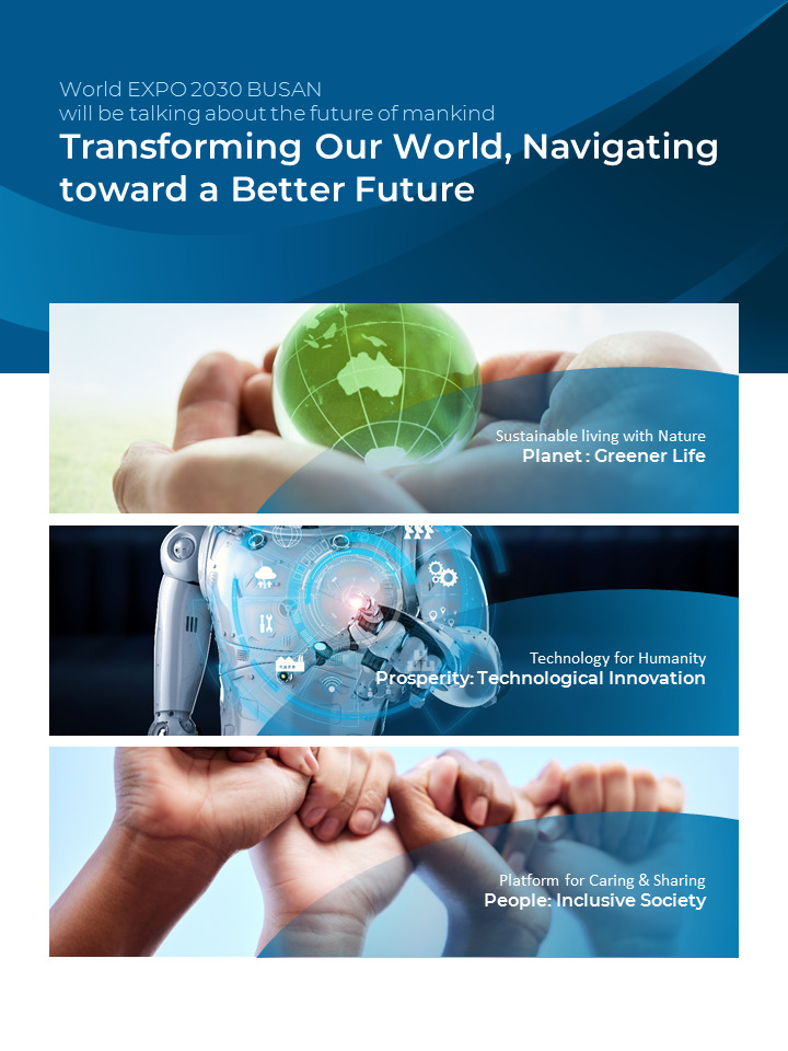 World EXPO 2030 BUSAN, KOREA presentation slide design
