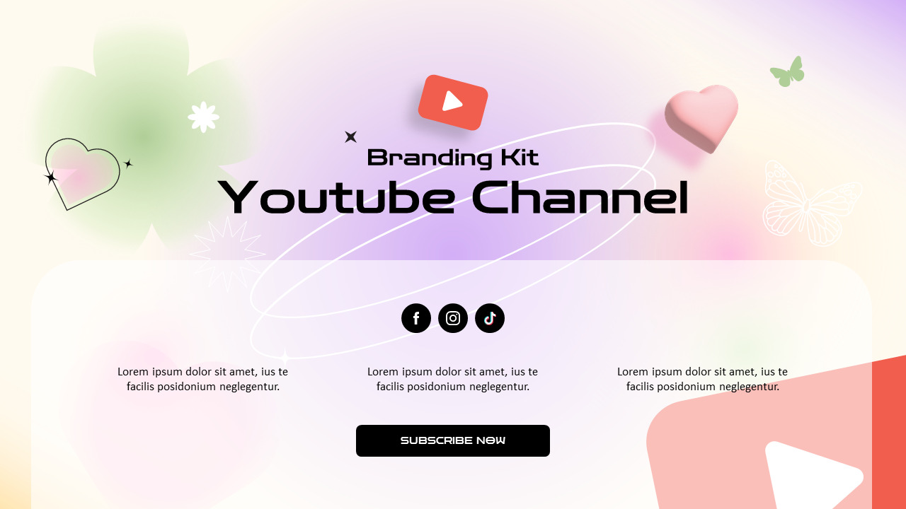 Youtube Channel Art Kit deck slide