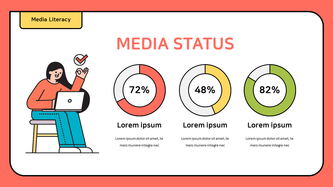 Media literacy pitch deck template ppt