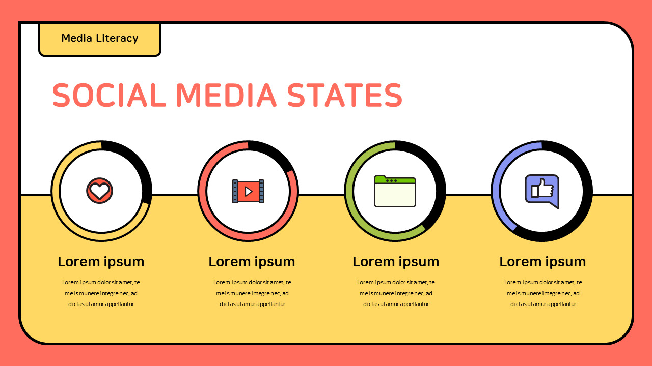 Media literacy pitch deck template ppt