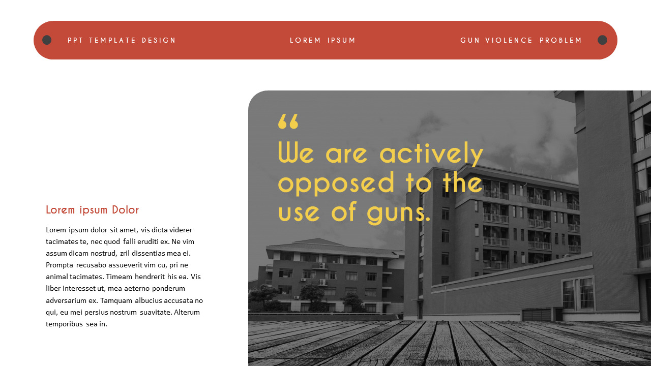 Gun Violence Problem Google Slides Themes & Templates|Lifestyle