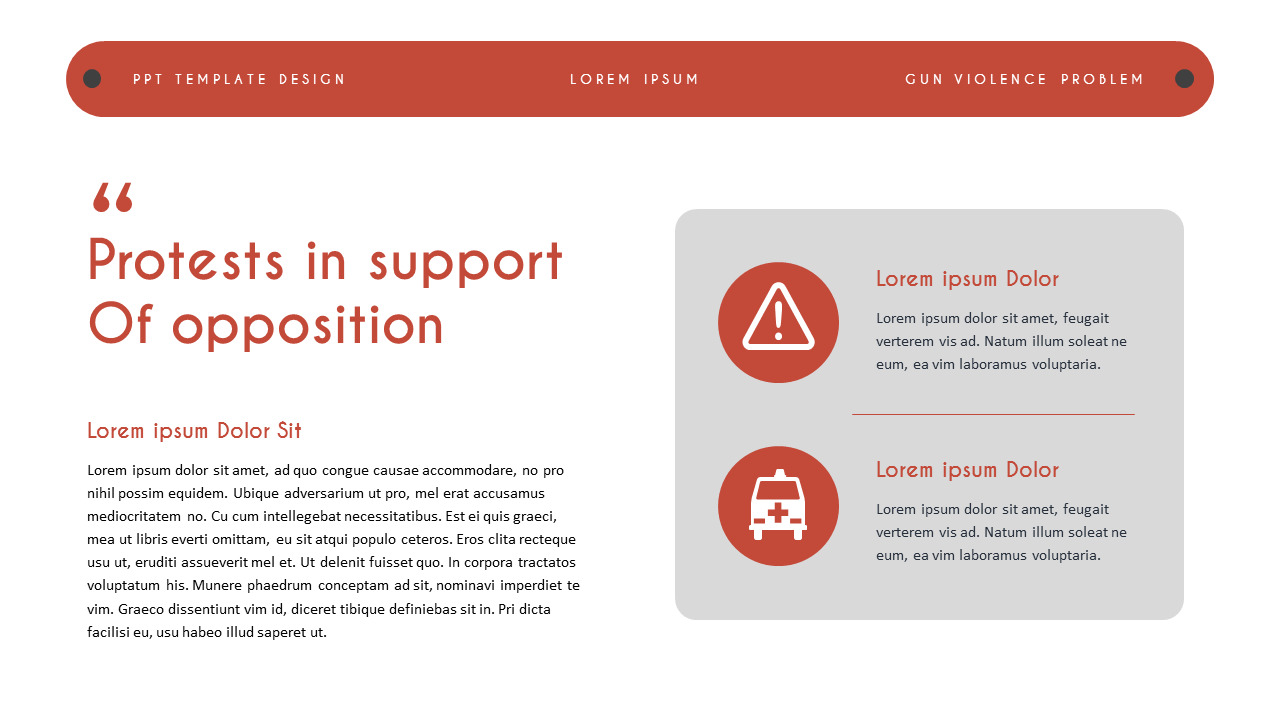 Gun Violence Problem Google Slides Themes & Templates|Lifestyle