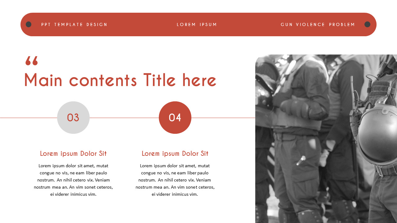 Gun Violence Problem Google Slides Themes & Templates|Lifestyle