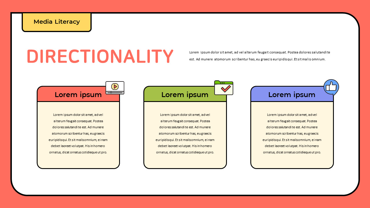 미디어 리터러시 편집이 쉬운 슬라이드 디자인