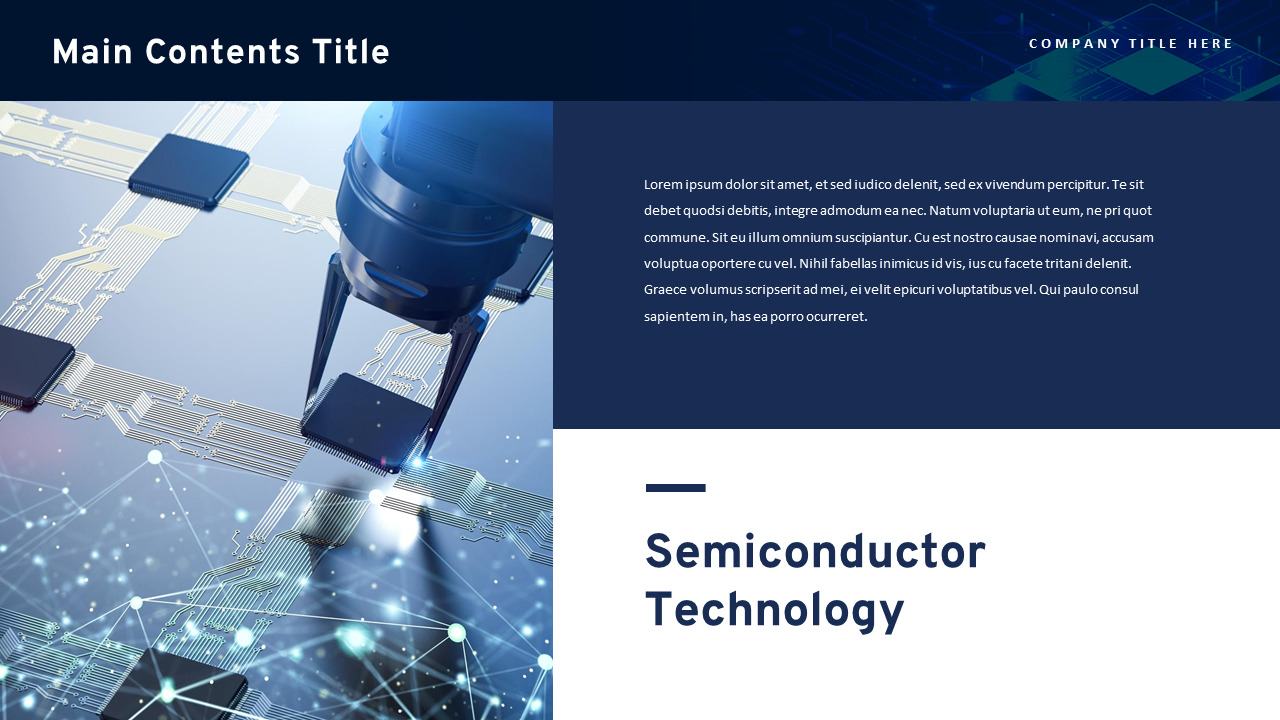 Semiconductor Technology google slides design