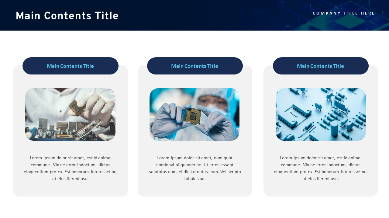 Semiconductor Technology google slides design