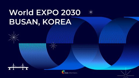 World EXPO 2030 BUSAN, KOREA Pitch Deck Startup PPT Templates