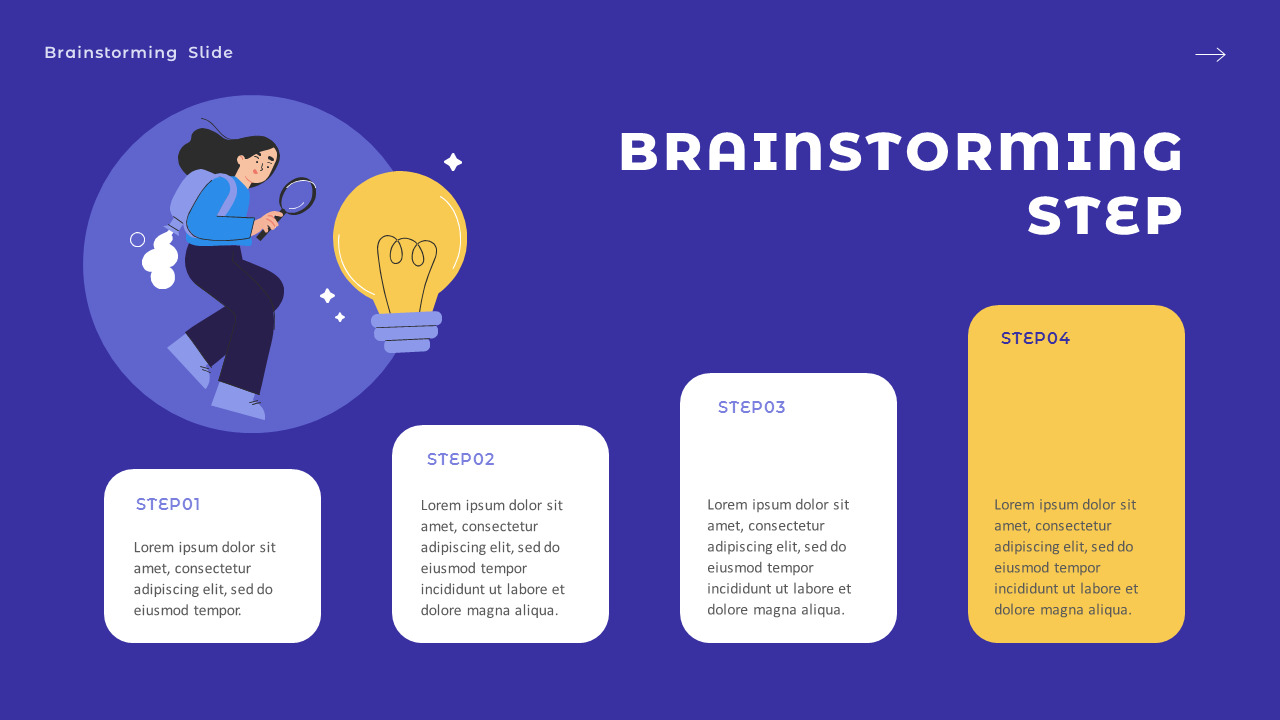 Brainstorming company profile ppt template
