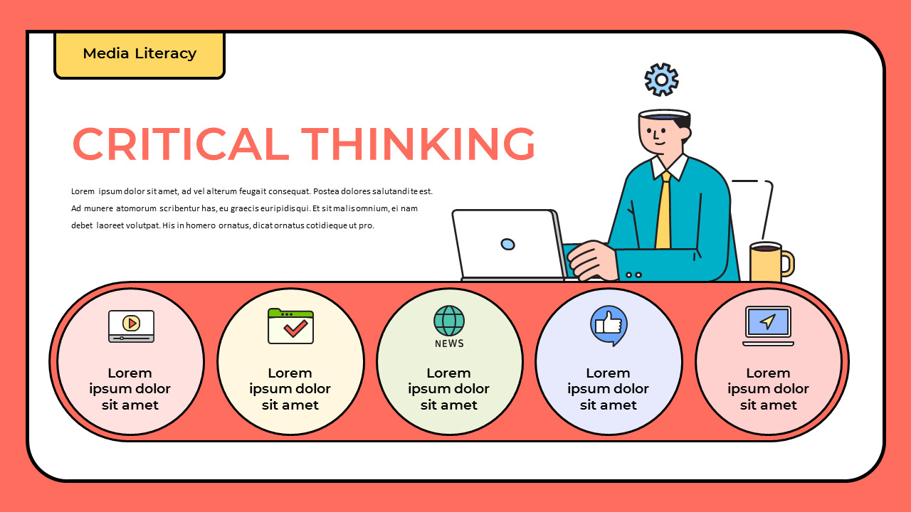 Media literacy Easy Slides Design