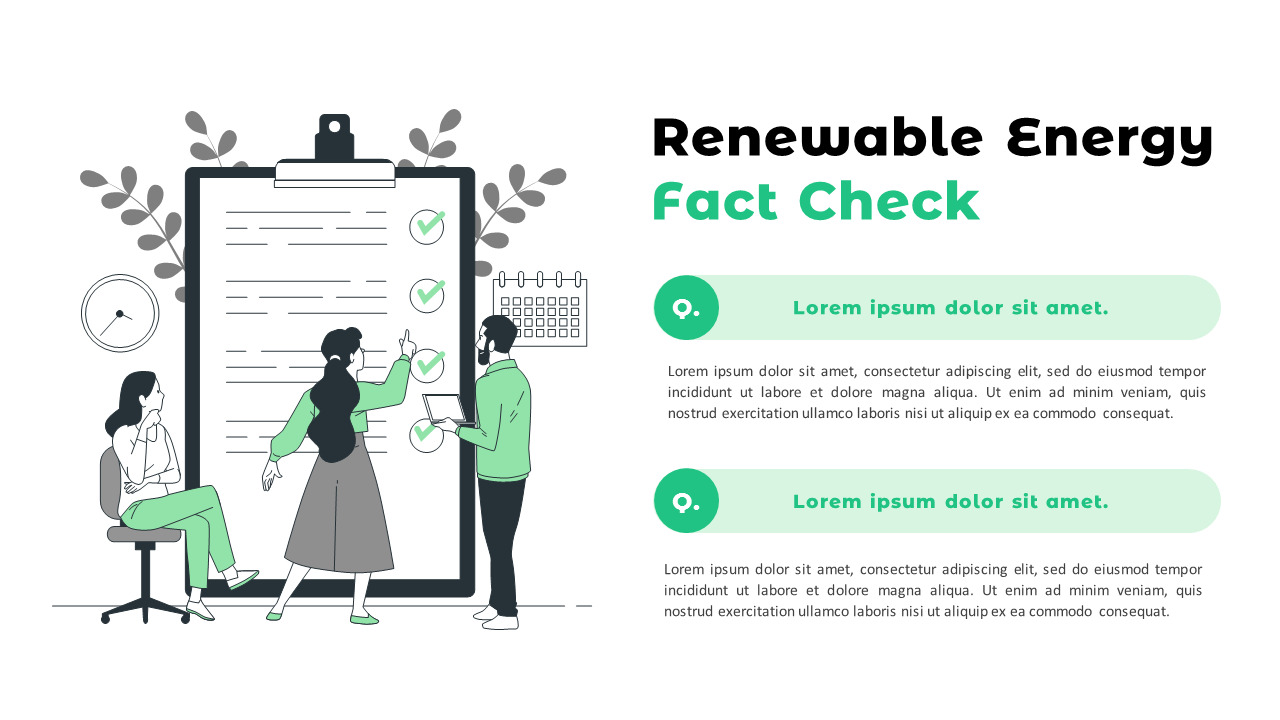 Renewable Energy portfolio template