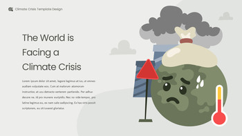 Climate Crisis Google Slides Template Diagrams Design