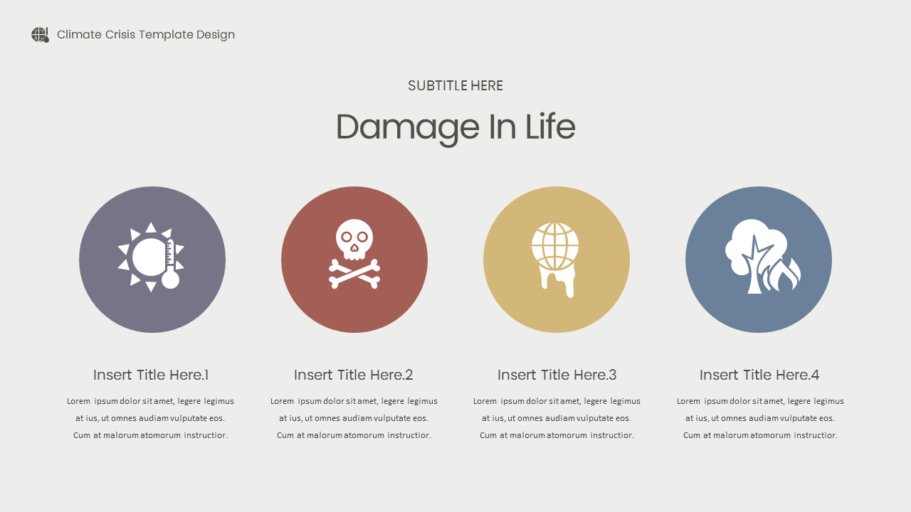 Climate Crisis Google Slides Template Diagrams Design