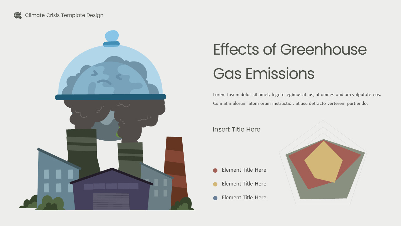 Climate Crisis Google Slides Template Diagrams Design