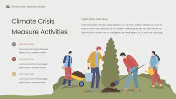Climate Crisis Google Slides Template Diagrams Design