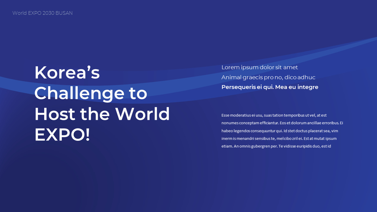 World EXPO 2030 BUSAN fun google slides themes