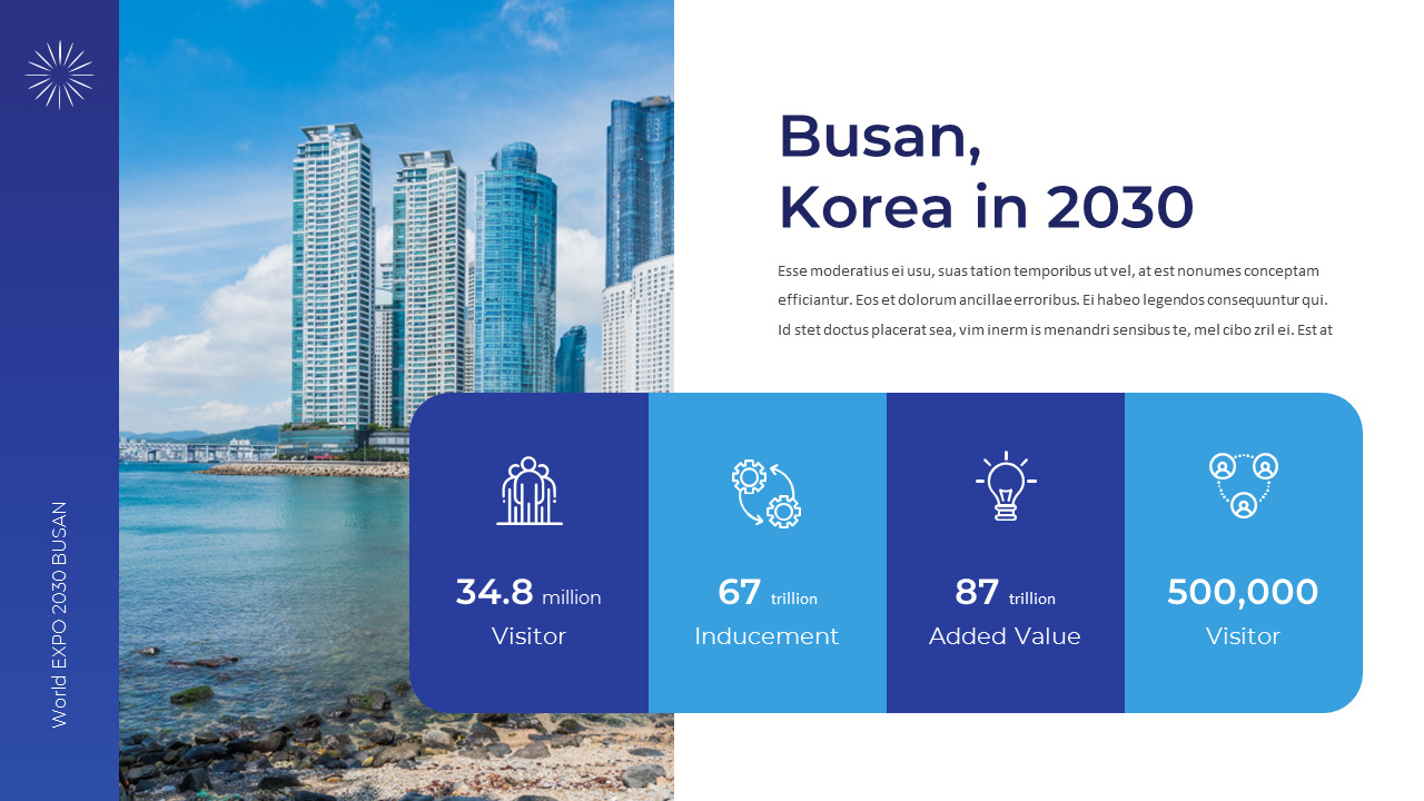 World EXPO 2030 BUSAN fun google slides themes