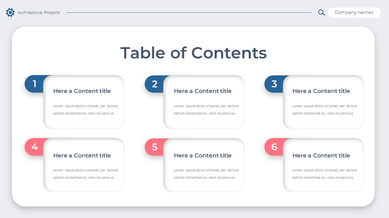 Architecture Projects Templates PPT