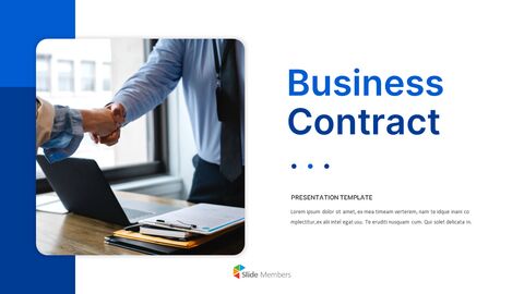 Business Contract - Free Presentation Template|PPT|Slides